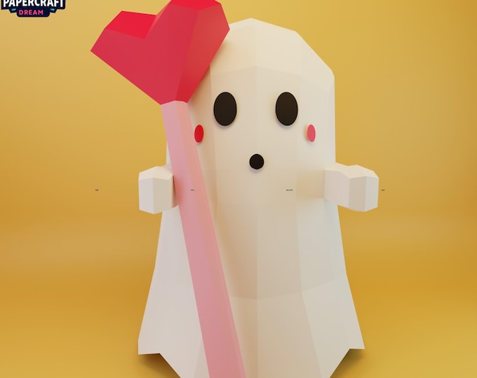 Cute Papercraft Ghost - Template - Etsy Canada