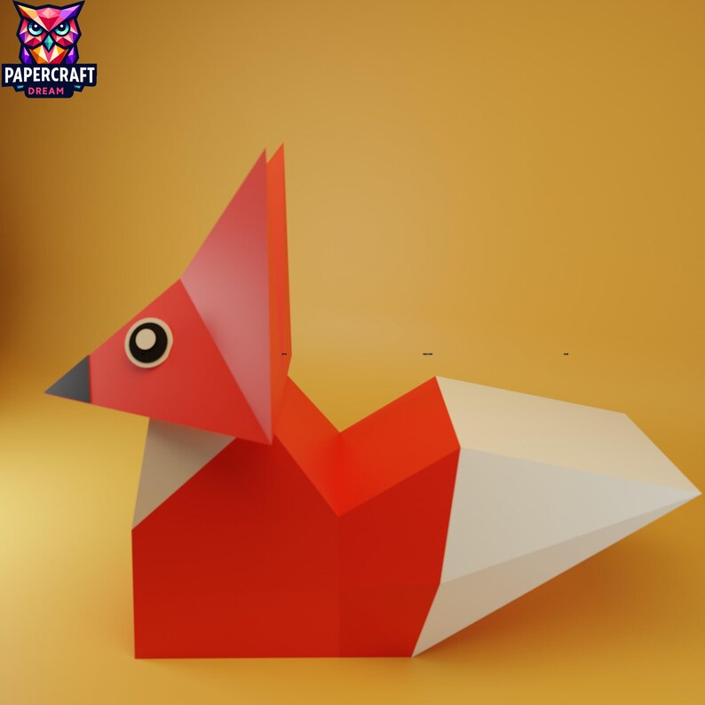 Fox 3D Papercraft– DIY Fox Origami,low Poly , Paper Kid Craft Pdf ...