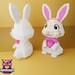 Easter Bunny 3d Papercraft– DIY Easter Bunny Pdf Textured , Gift DIY ...