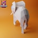 Elephant 3D Papercraft – Low Poly DIY Paper Model (pdf, Svg, Dxf) - Etsy