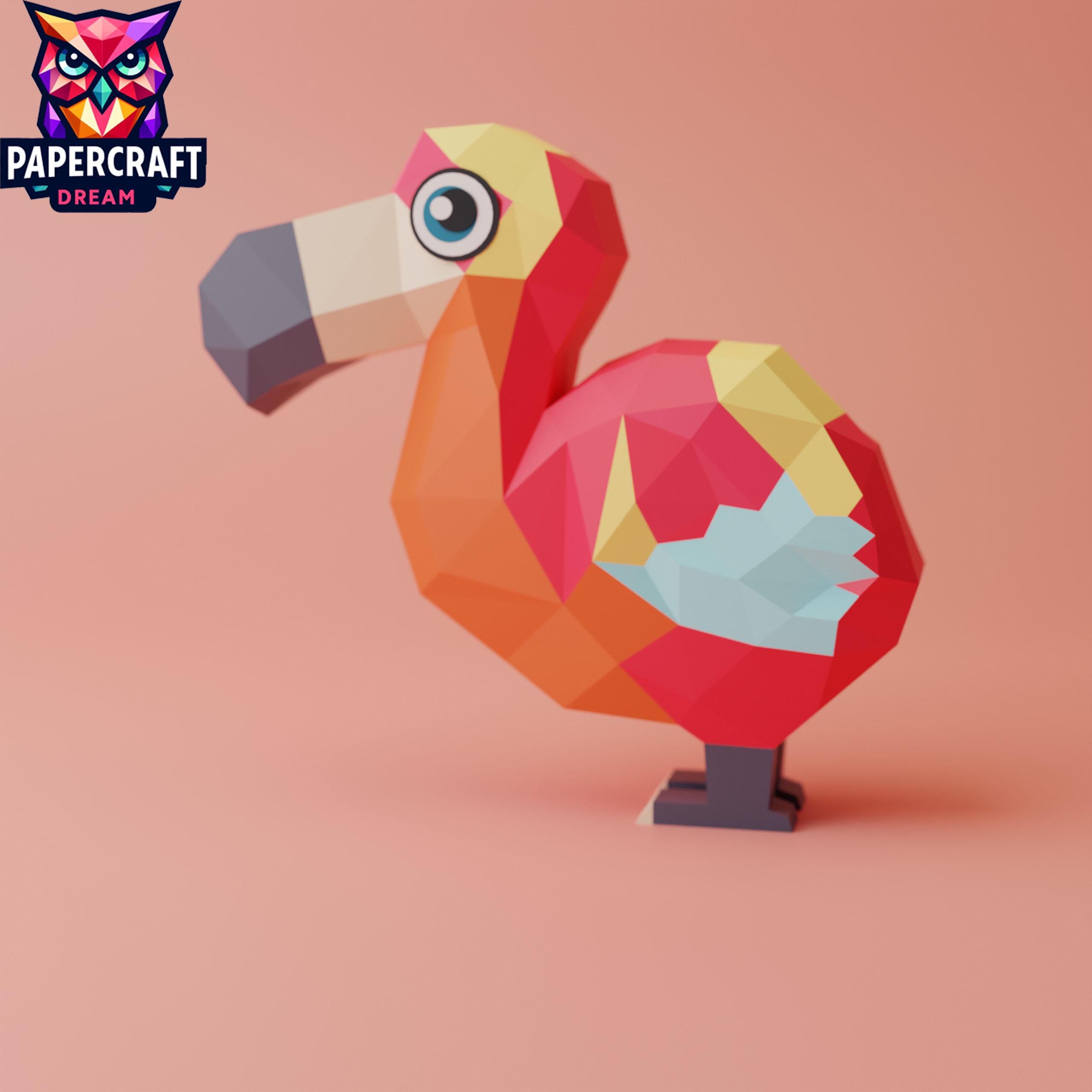 Dodo Papercraft Template - DIY Dodo Bird Decor, Dodo Art, Printable PDF ...