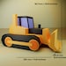 Bulldozer 3D Papercraft – DIY Low Poly Model (pdf, Svg, Dxf) - Etsy