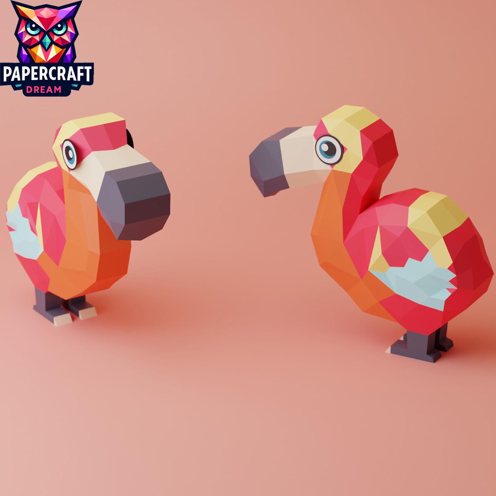 Dodo Papercraft Template - DIY Dodo Bird Decor, Dodo Art, Printable PDF ...