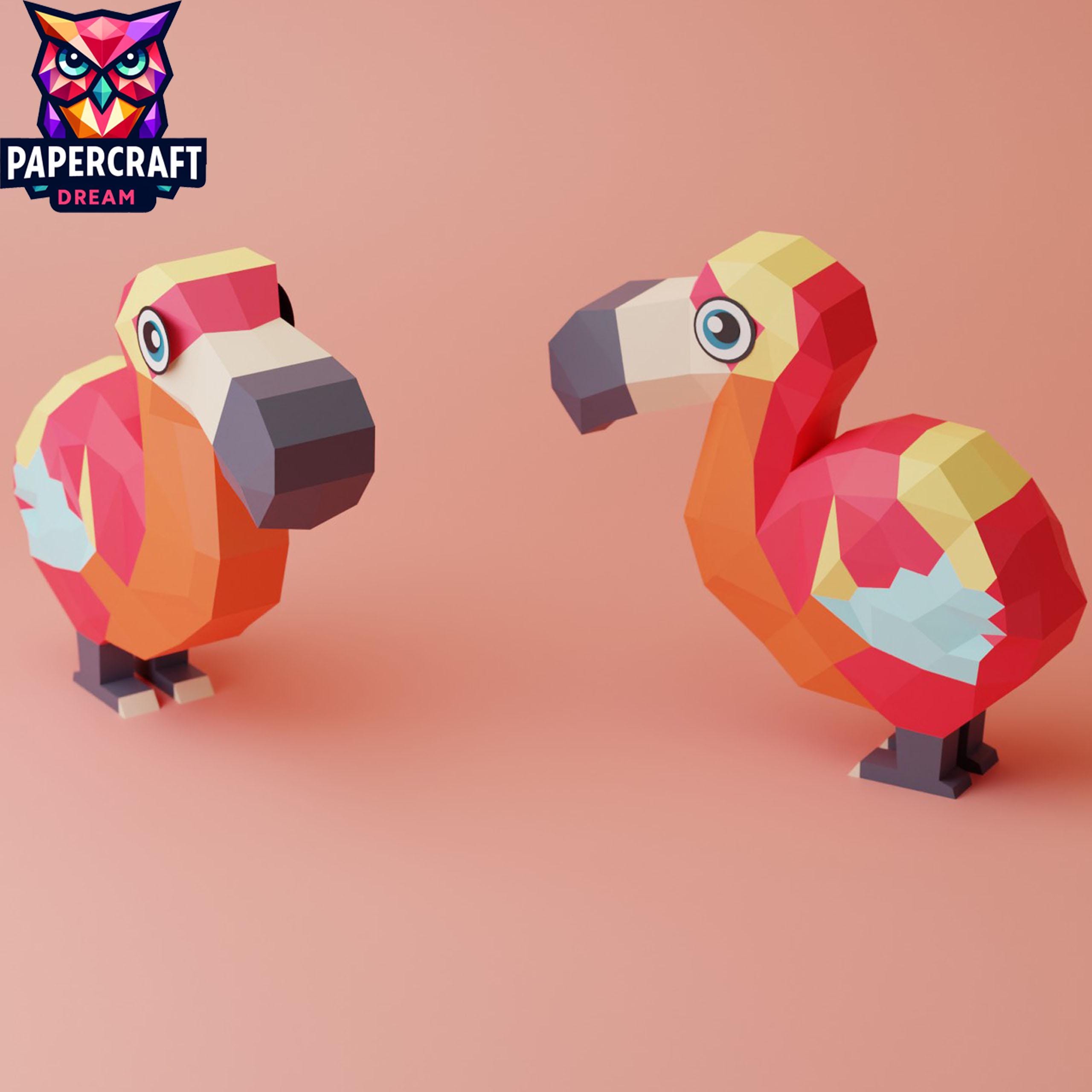 Dodo Papercraft Template - DIY Dodo Bird Decor, Dodo Art, Printable PDF ...