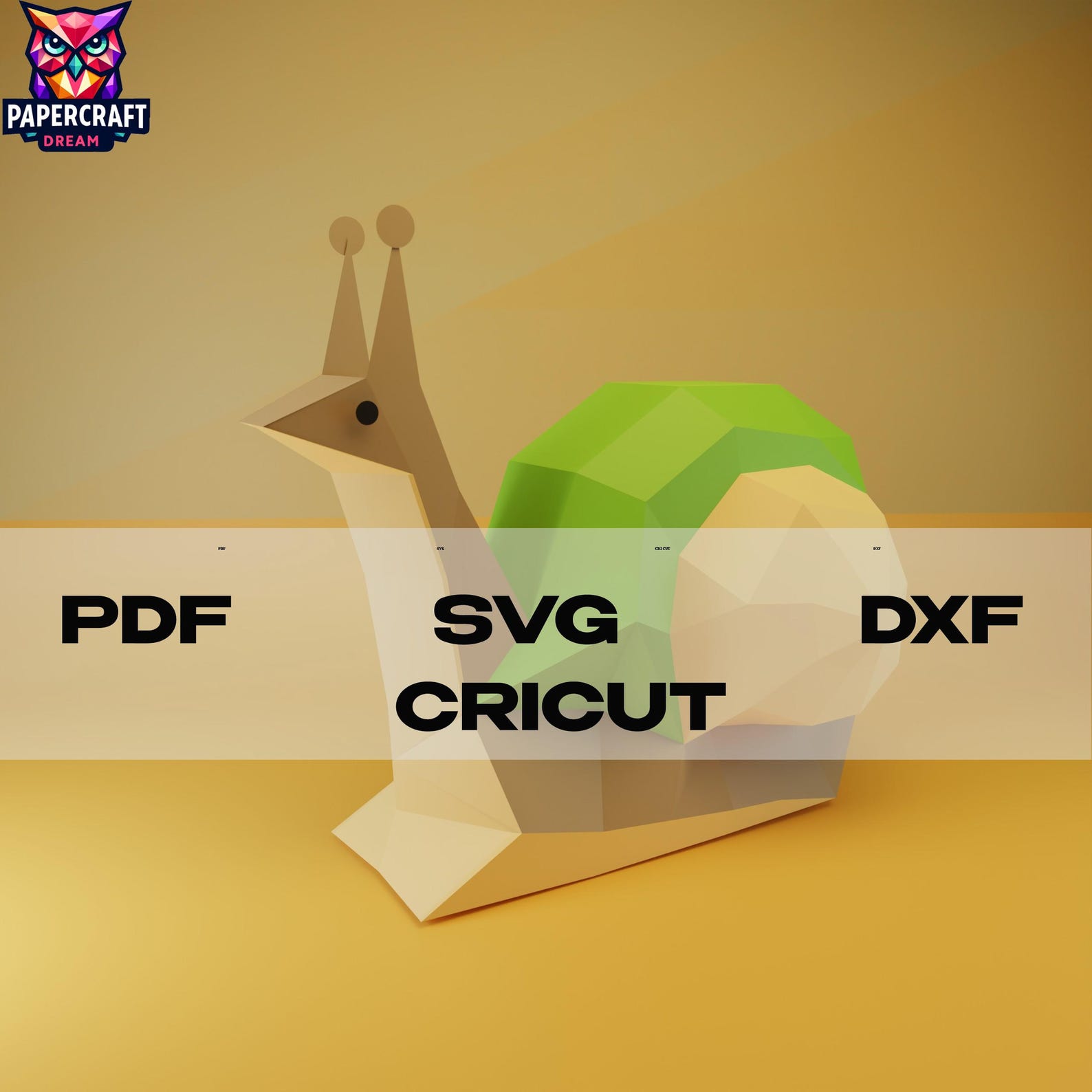 Snail 3D Papercraft – DIY Snail Template (pdf, Svg, Dxf) - Etsy