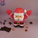 3D Santa Claus Papercraft Template: Low Poly Christmas Decor (PDF, SVG ...