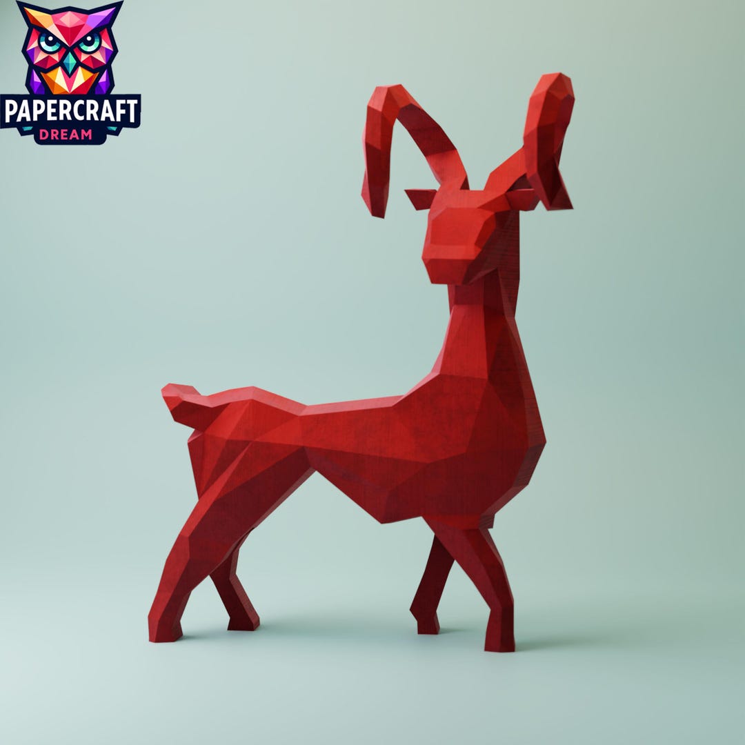 RAM Papercraft Template - DIY 3d Svg Goat Decor Art, Printable PDF ...