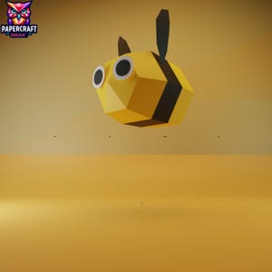Bee 3D Papercraft– DIY Bee Origami,low Poly Bee , Paper Bee Pdftemplate ...