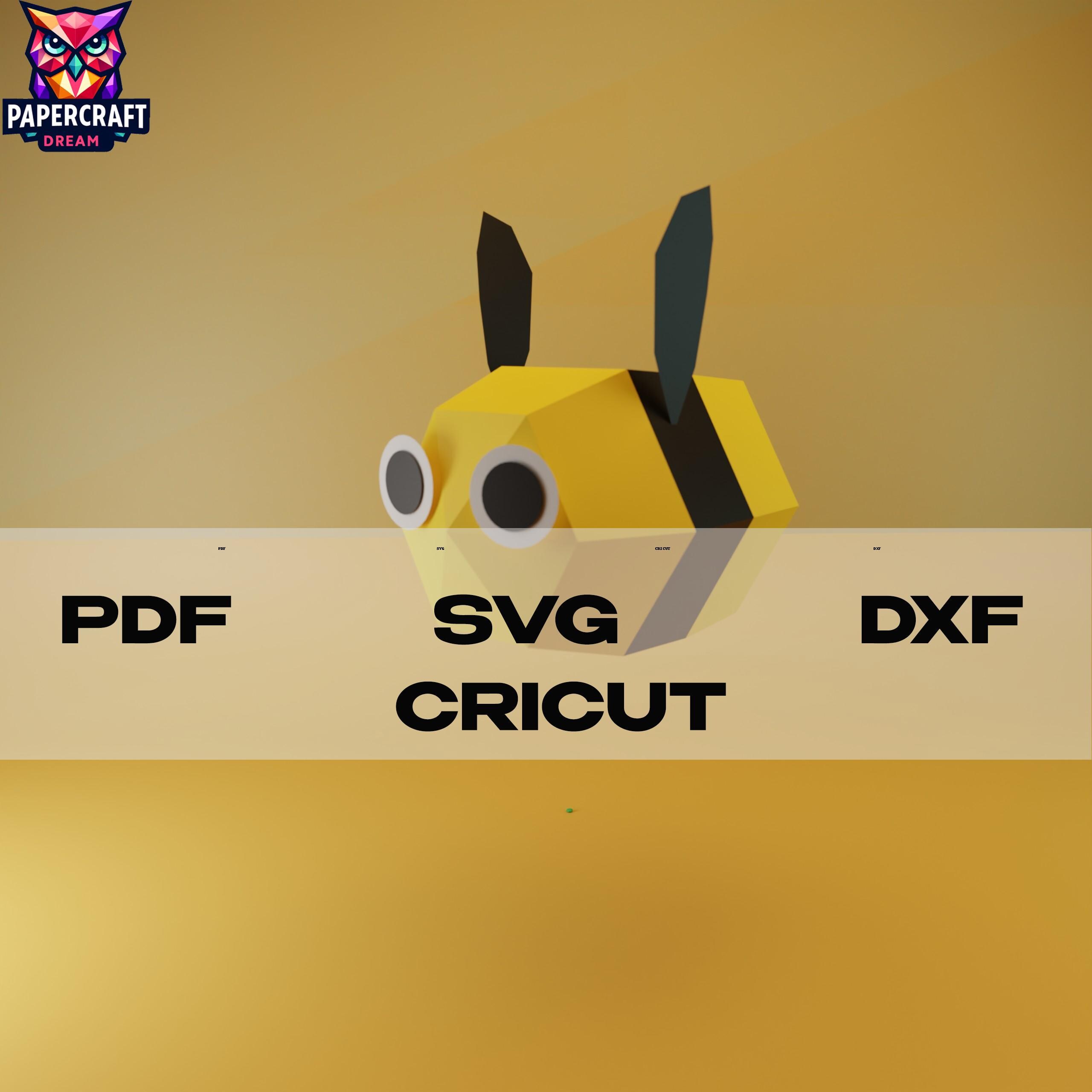 Bee 3D Papercraft– DIY Bee Origami,low Poly Bee , Paper Bee Pdftemplate ...