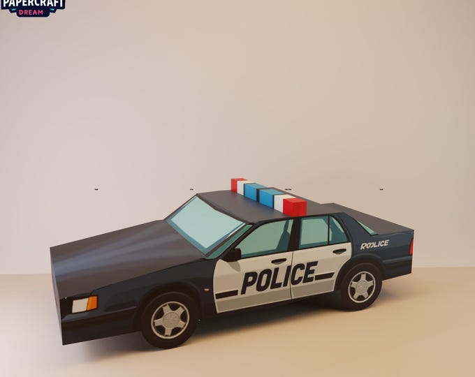 Printable Police Car Craft | Transportation Craft | Build a Police Car ...