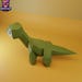 Brachiosaurus Papercraft Baby - Low Poly Brachiosaurus Template Easy ...