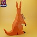 Kangaroo Joey 3D Papercraft– DIY Kangaroo Origami,low Poly Kangaroo ...