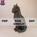 Cat 3D Papercraft Template: DIY Origami Halloween Sculpture (pdf,svg ...