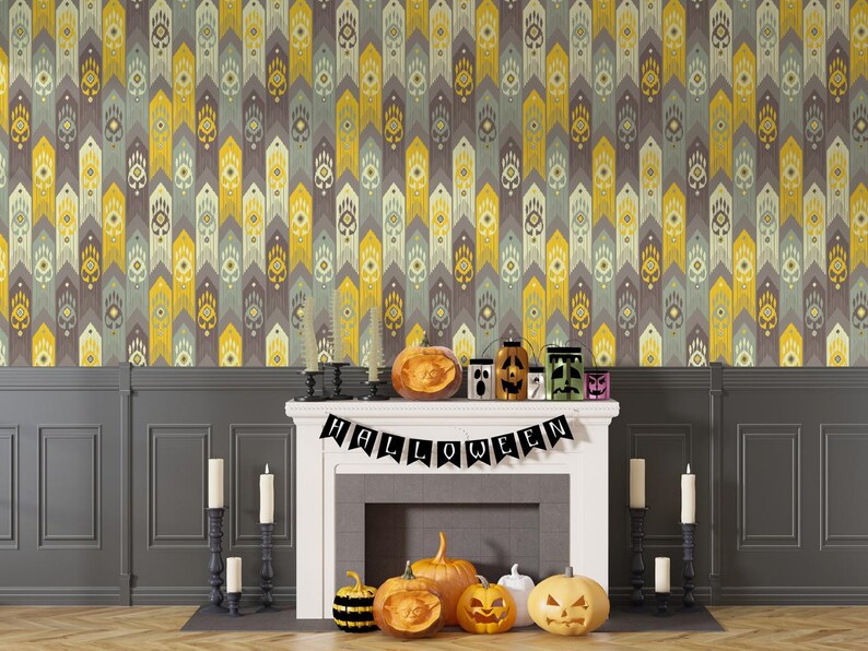 Haunted Mansion Wall Mural, Horror House Wallpaper, Traditional and ...