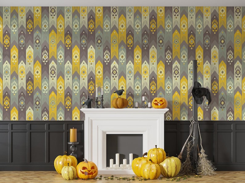 Haunted Mansion Wall Mural, Horror House Wallpaper, Traditional and ...