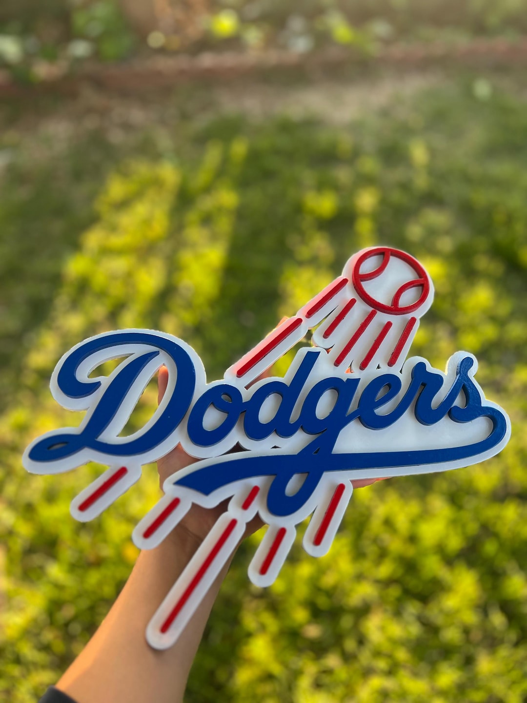 Dodger Baseball Sign, Dodger Wood Logo - Etsy