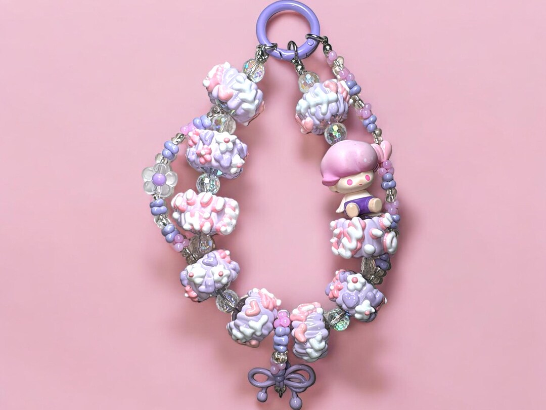 Popmart Dimoo Chonky Beads Phone Charm/keychain, Skullpanda, Labubu - Etsy