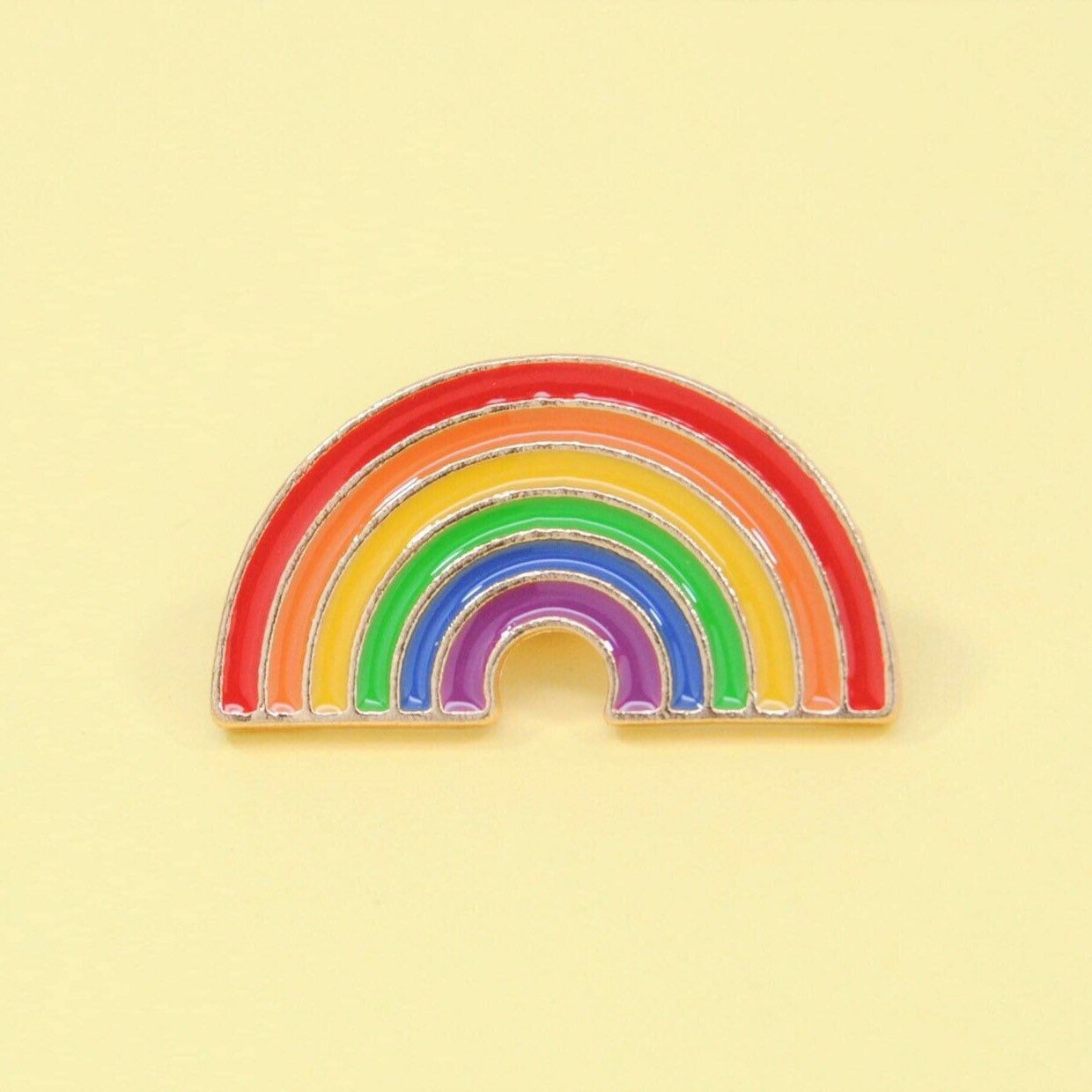 Rainbow Pin With Gold or Silver Accents LBGTQ Pride Gifts | Etsy UK