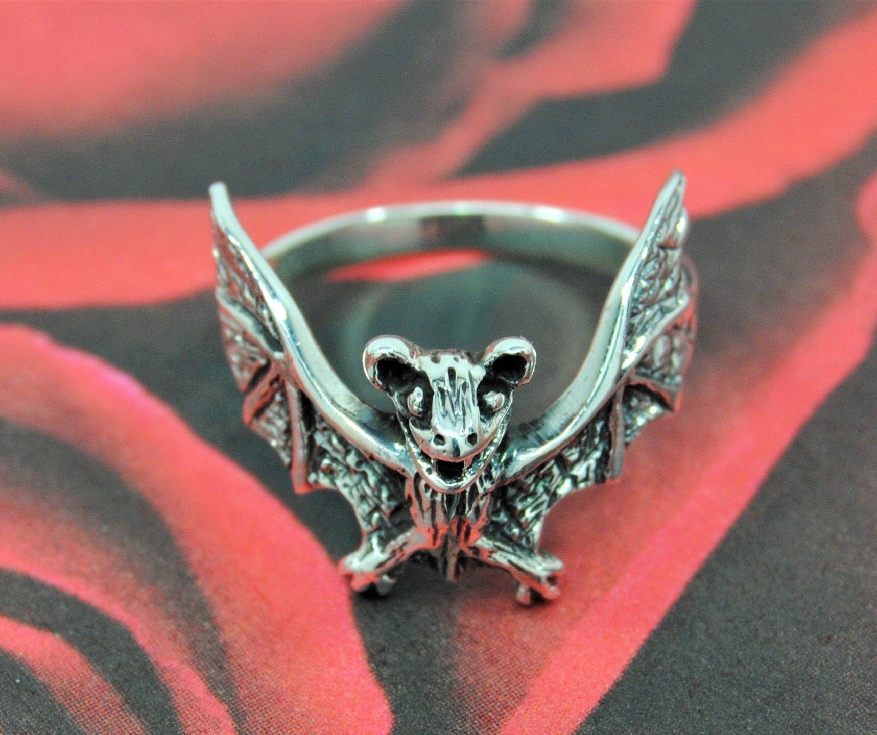 Bat Ring Sterling Silver Halloween Gifts for Bat Lovers | Etsy