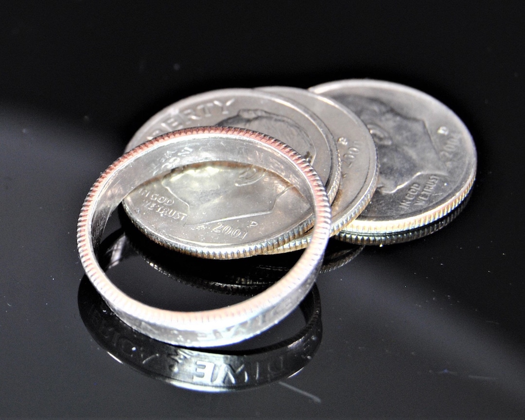 Dime Ring || Coin Jewelry || US Dime Jewelry || U Choose Size & Finish ...