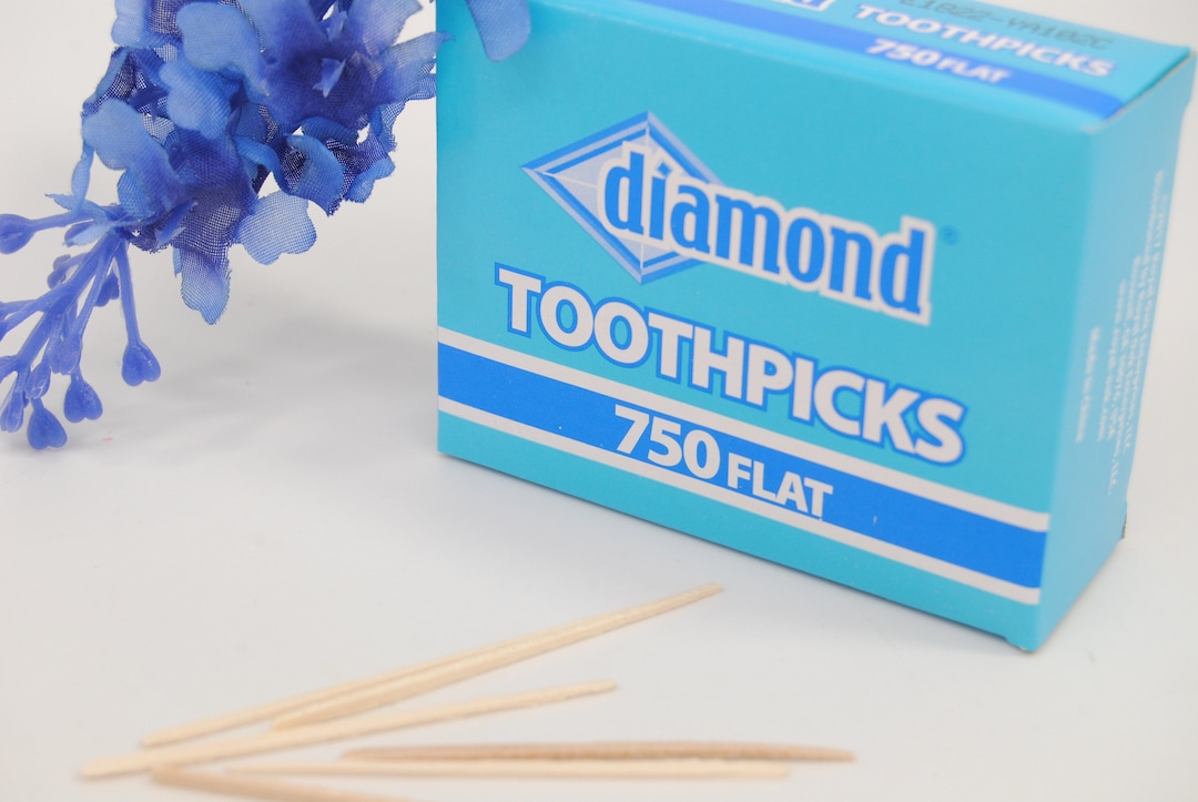 Diamond Brand Flat Wood Toothpicks || Toothpicks 750 per Package || Bar ...
