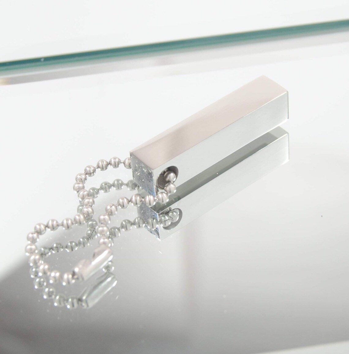 Engraveable Bar Cremation Urn Key Chain || Ashes Keepsake || Sympathy ...