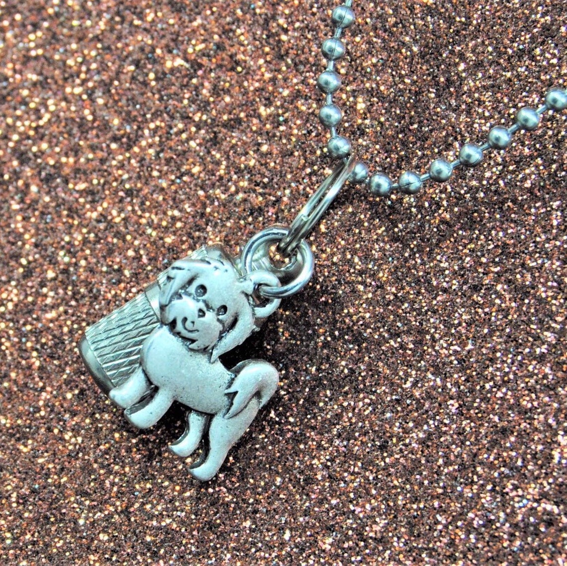 Maltese Cremation Urn Necklace || Jewelry for Dog Ashes || Discreet Pet ...