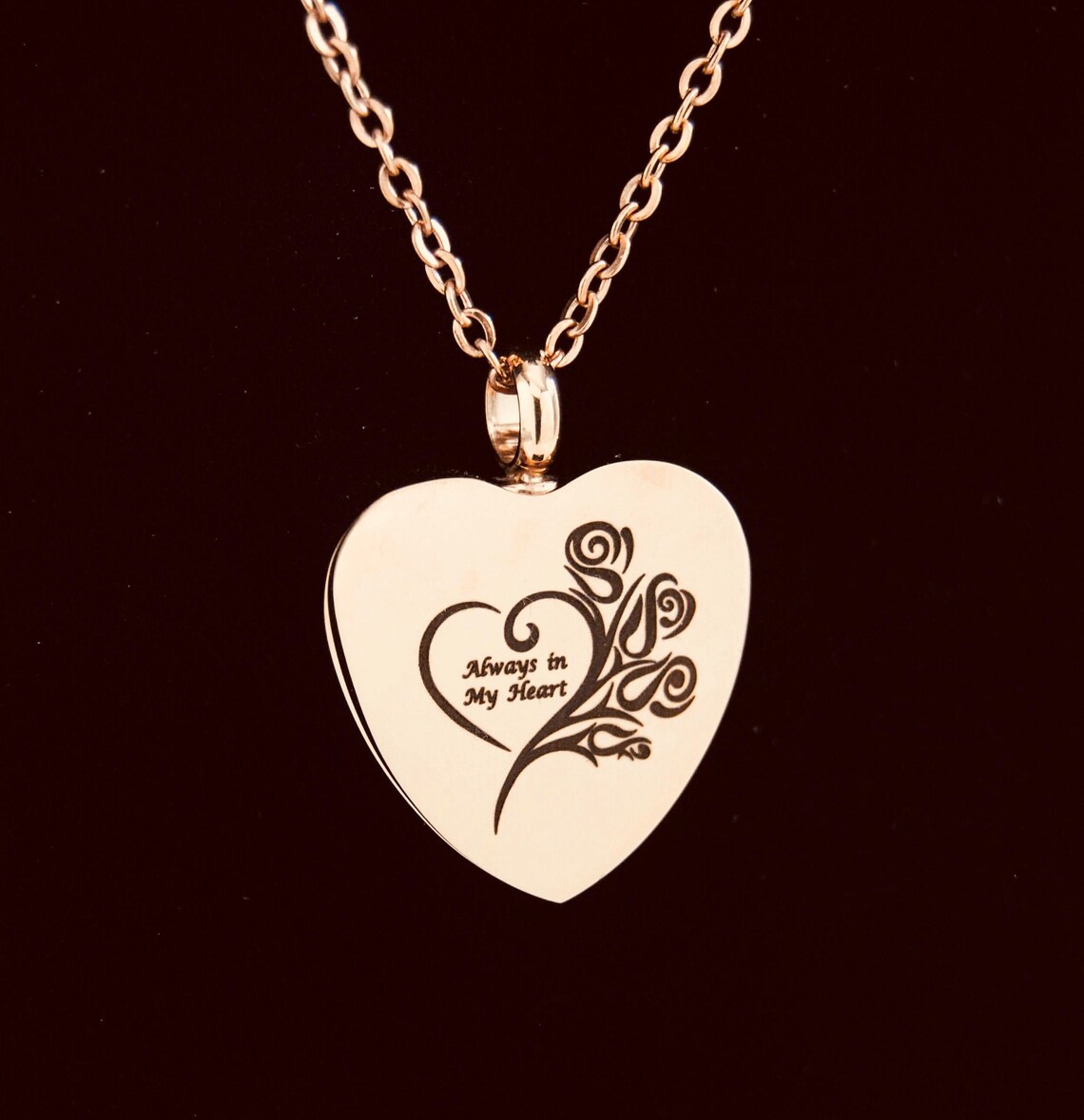 Rose Gold always in My Heart Roses Cremation Urn - Etsy