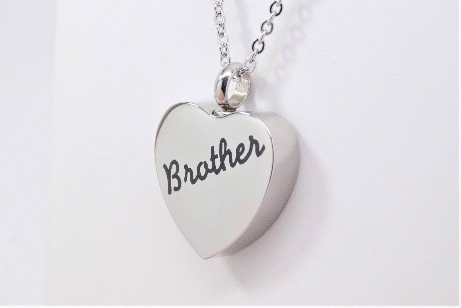 Brother Heart Cremation Urn Necklace Custom Cremation - Etsy