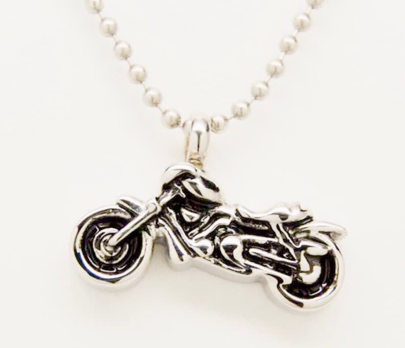 Motorcycle Cremation Urn Necklace Ashes Keepsake Biker | Etsy