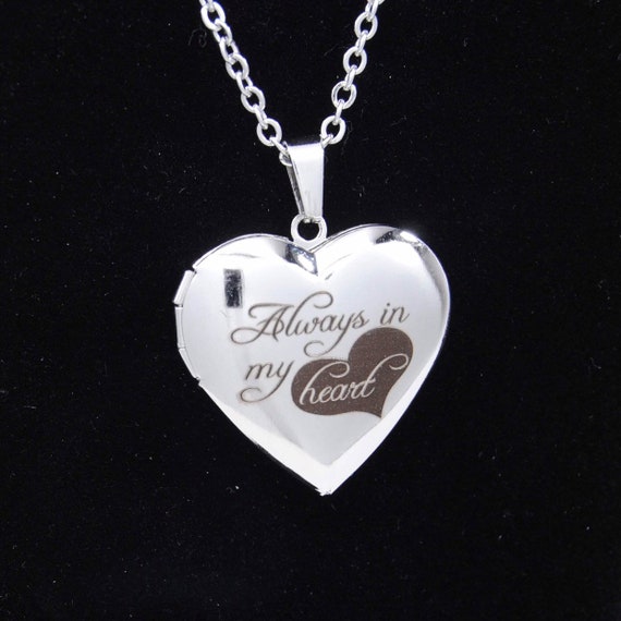 Always in my heart locket necklace store