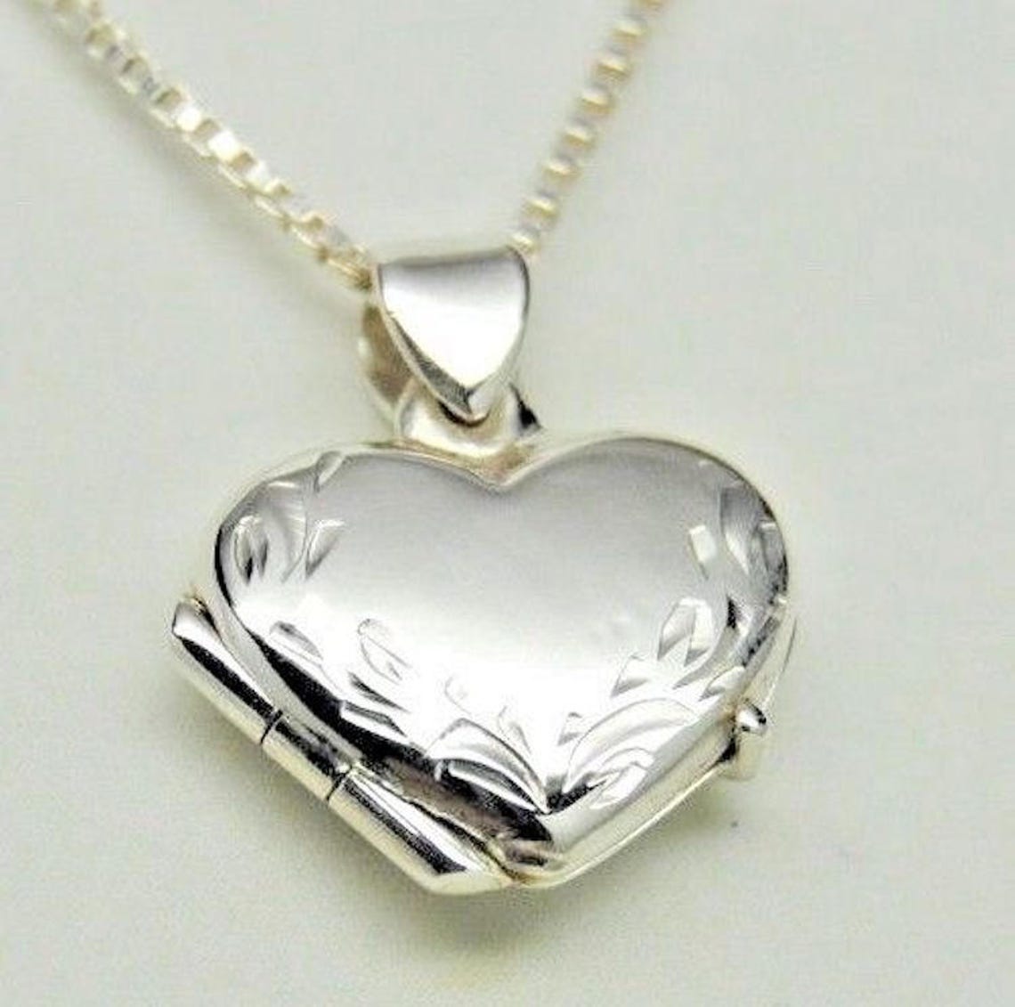 Sterling Silver Picture Locket Necklace || Holiday or Birthday Gifts ...