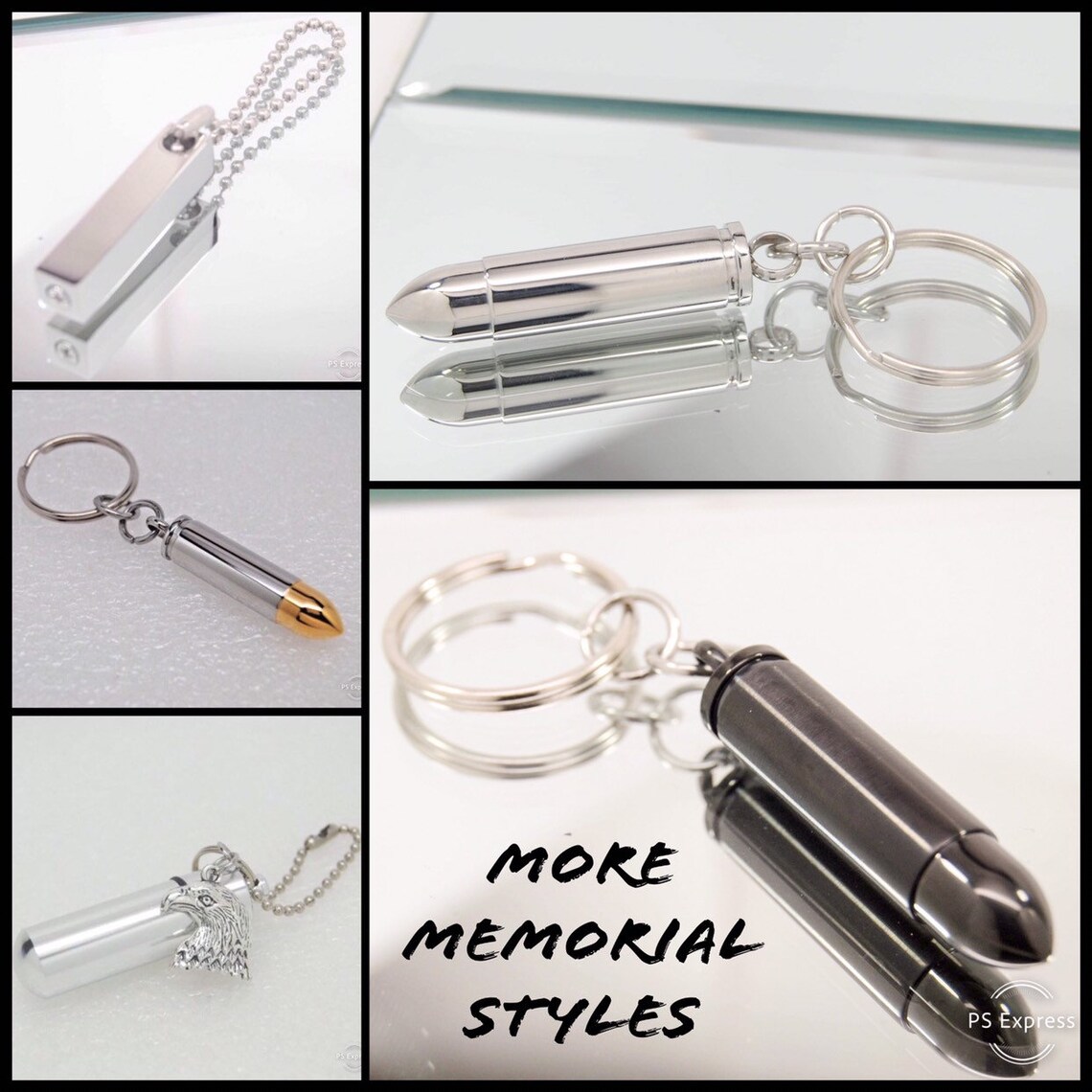 Engraveable Bar Cremation Urn Key Chain || Ashes Keepsake || Sympathy ...