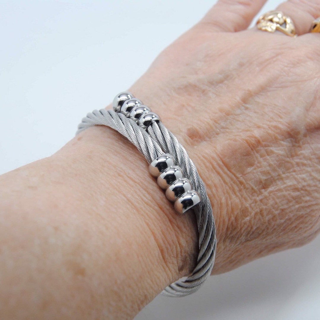 Women's Cremation Bracelet || Stainless Steel With Built in Ashes ...