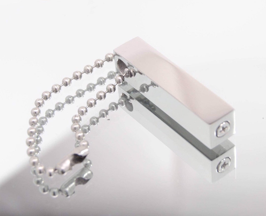 Engraveable Bar Cremation Urn Key Chain || Ashes Keepsake || Sympathy ...