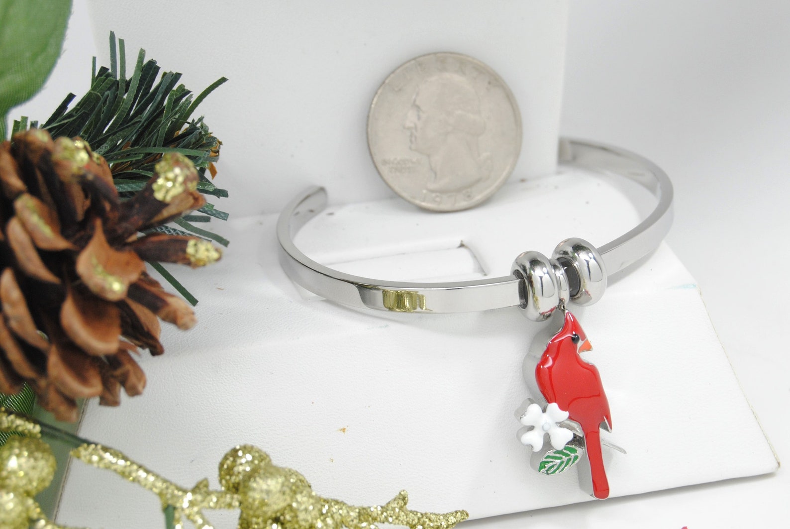 Cardinal Cremation Urn Bracelet Ashes Keepsake Holds | Etsy