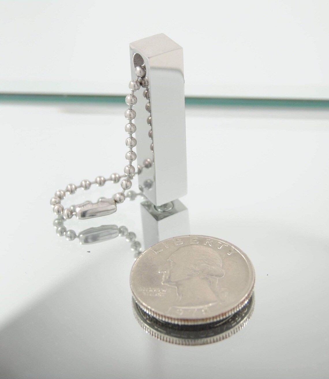 Engraveable Bar Cremation Urn Key Chain || Ashes Keepsake || Sympathy ...