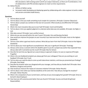 Data Science Job Interview Template Auto Machine Learning Template Tech ...