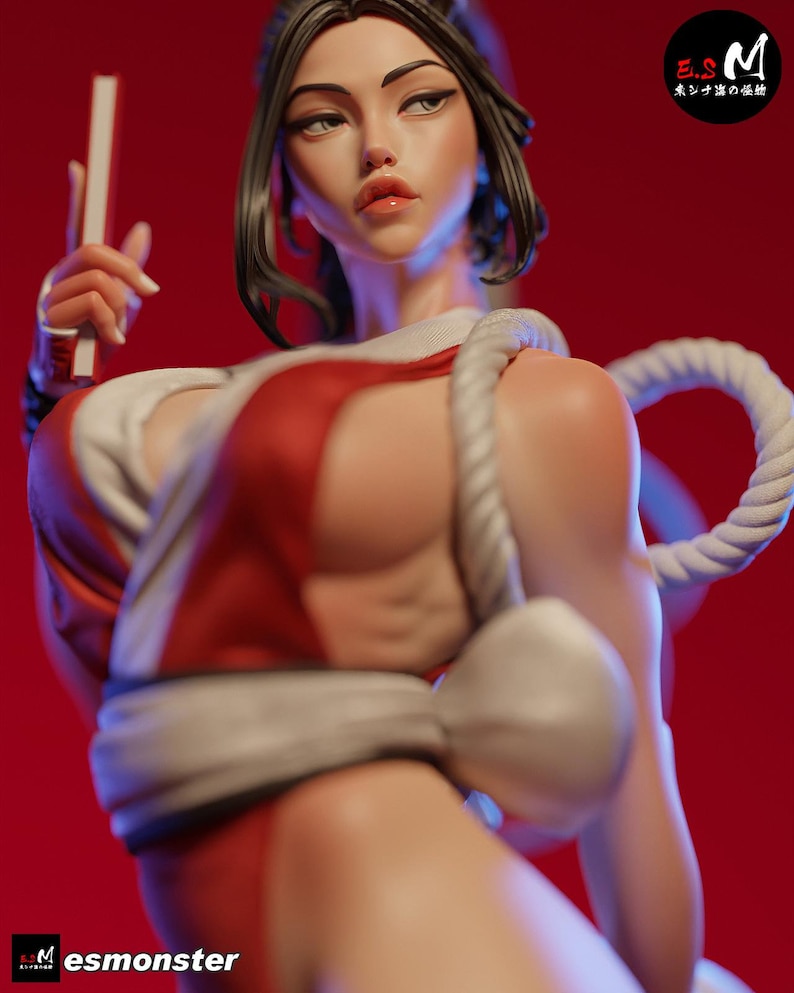 Mai Shiranui Statue From SNK 3D Printed and , Fan Art by Esmonster - Etsy UK