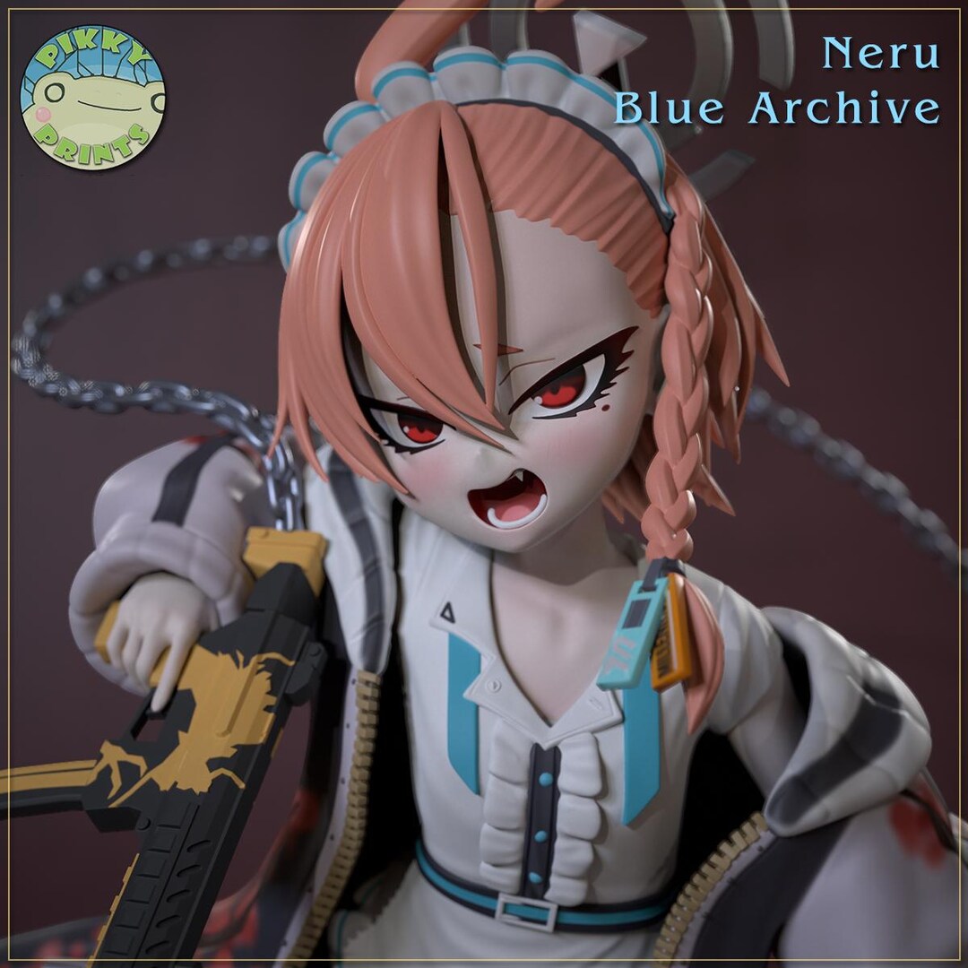 Neru - Blue Archive 3D Figure (limited Edition) - Etsy