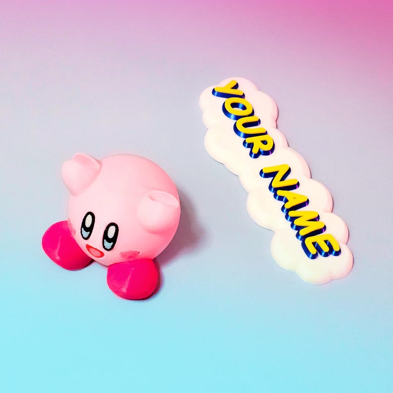 Personalize Kirby and Waddle Dee Name Plate Home Decor for Work Cute ...