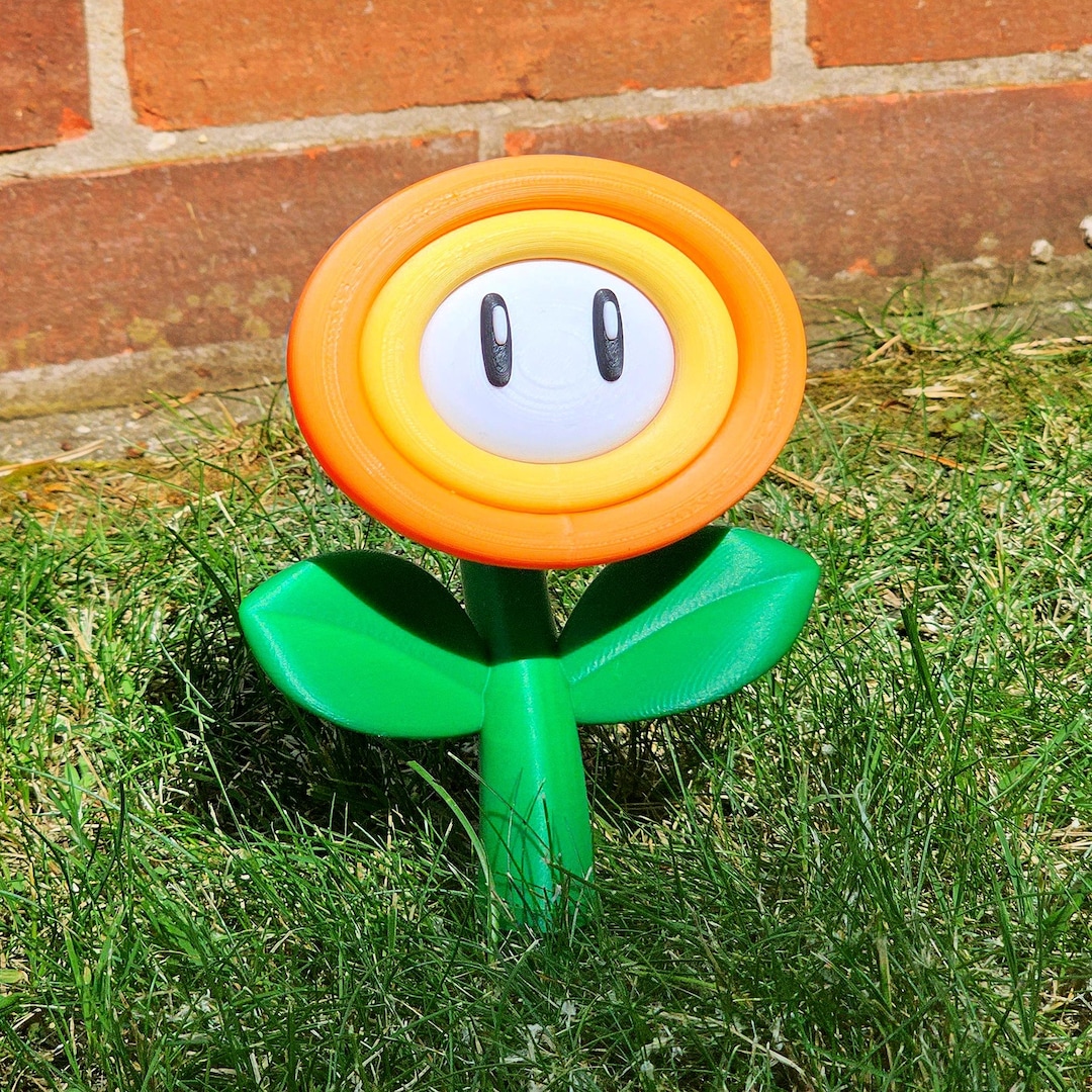 Super Mario Fire Flower Inspired Indoor Decor Cool Pot Accessory for ...