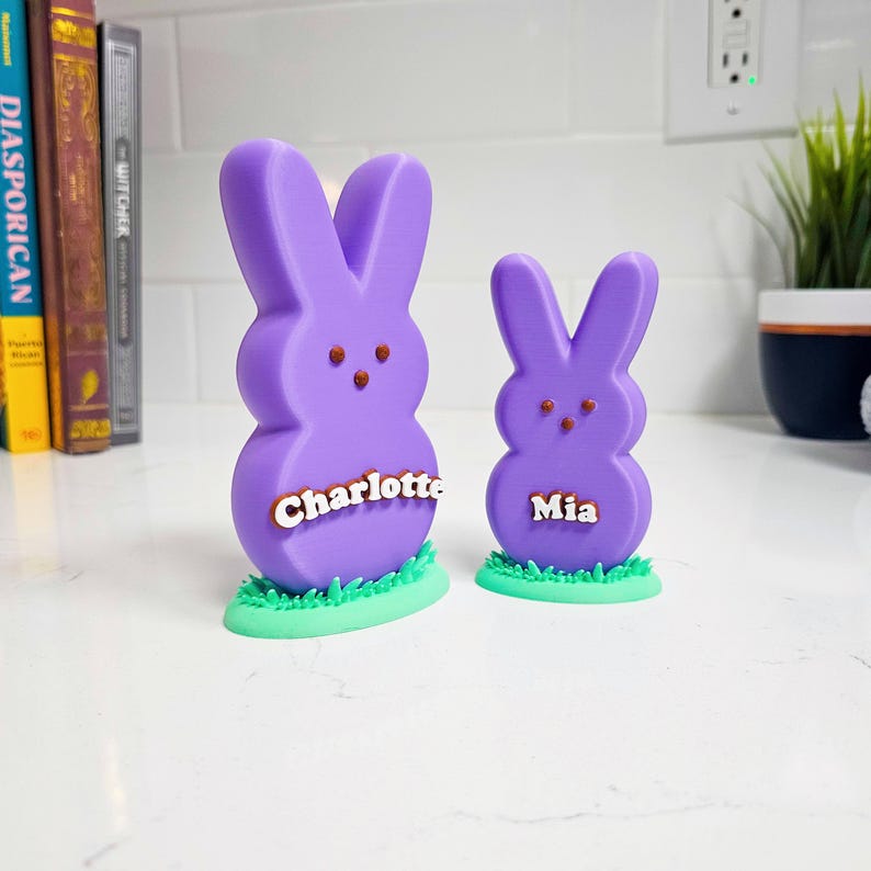 Personalized Family Name Display Easter Bunny Gift for Mom Holiday ...