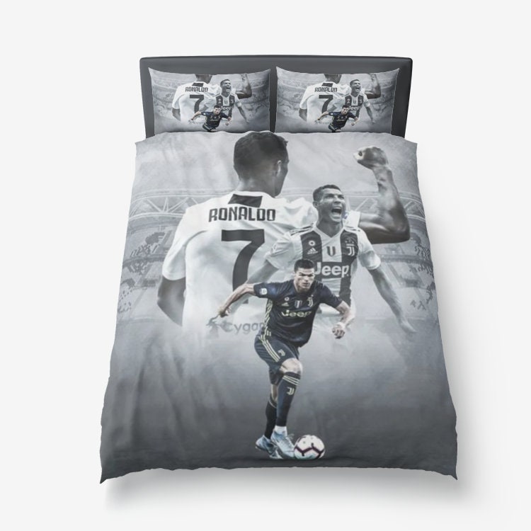 Ronaldo Bedding Set Football Bedcovers Ronaldo Blanket Pillow Soccer ...
