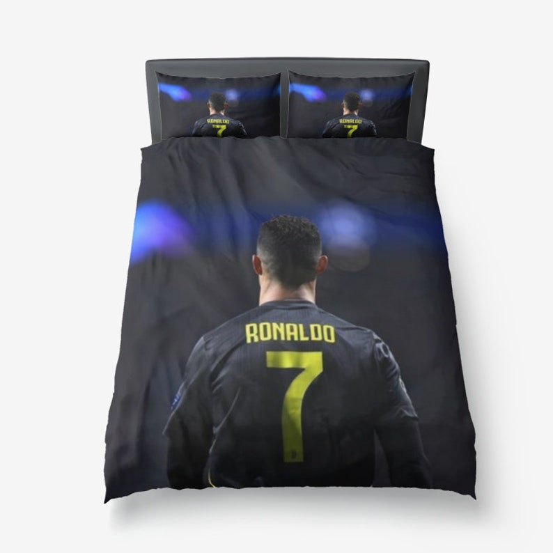 Ronaldo Bedding Set Football Bedcovers Ronaldo Blanket Pillow Soccer ...