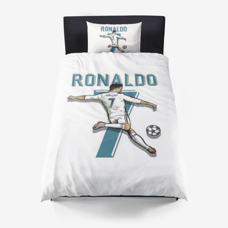 Ronaldo Bedding Set Football Bedcovers Ronaldo Blanket Pillow Soccer ...