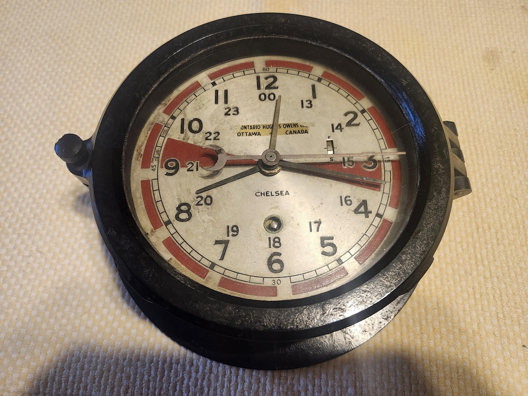 Bakelite Chelsea Military Ship Radioroom Clock - Etsy