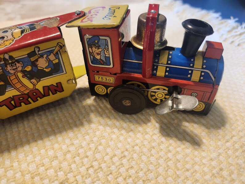Vintage 1950's Comic Circus Train Wind up Toy - Etsy