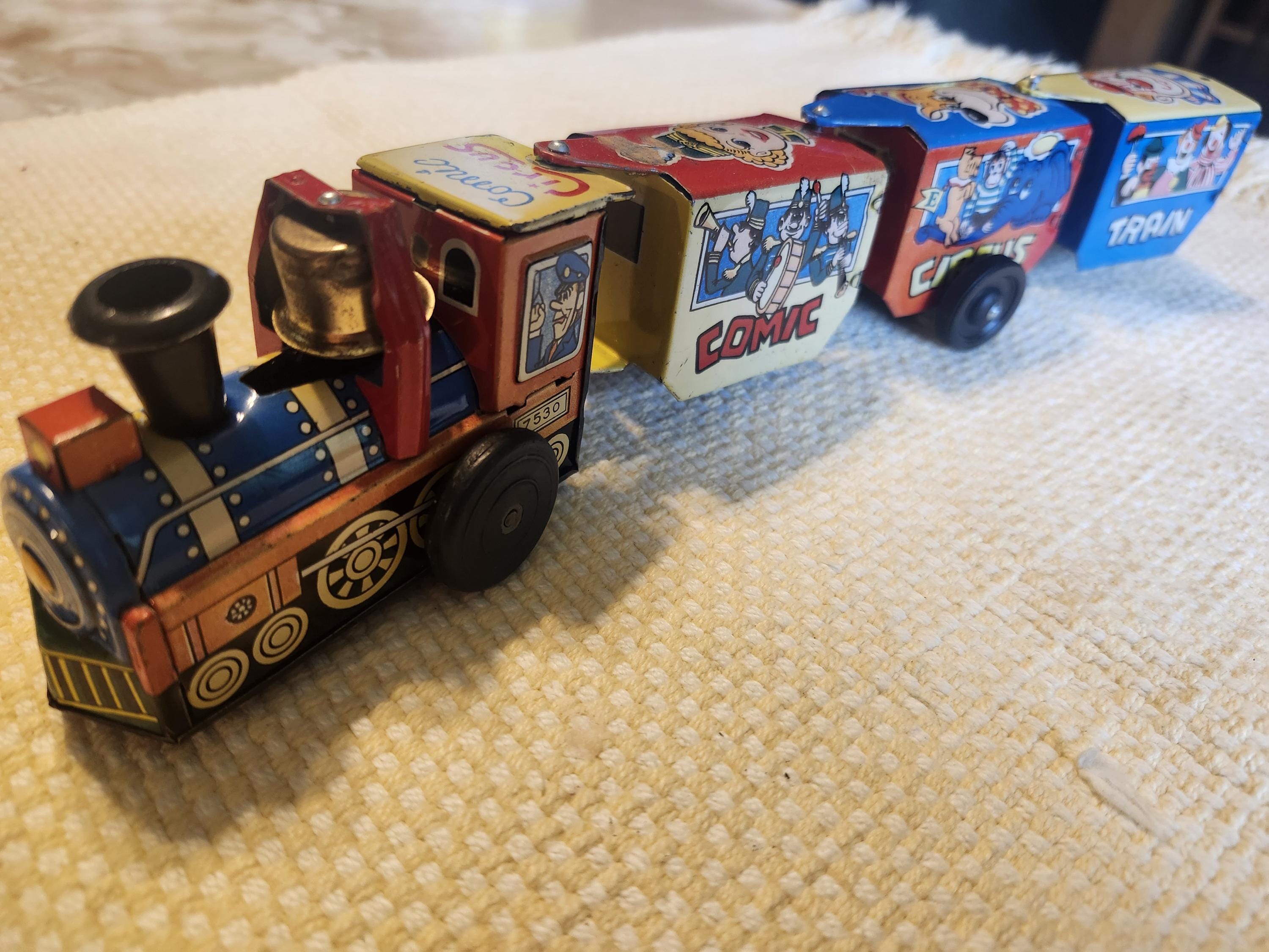 Vintage 1950's Comic Circus Train Wind up Toy - Etsy