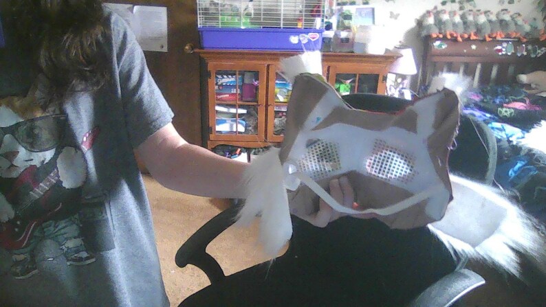 Rainbow Tiger Therian Mask - Etsy